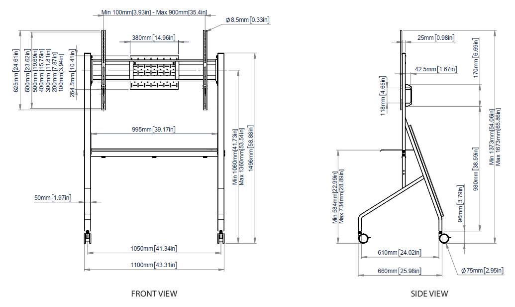 Khung treo màn hình Flip chuyên dụng BT8530